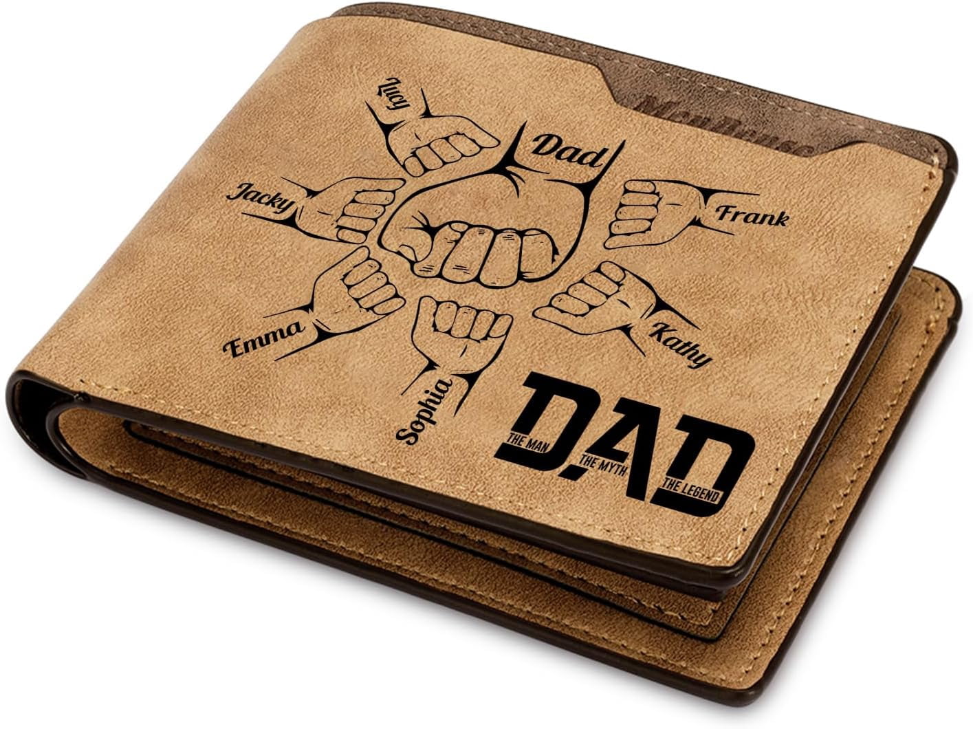 Personalized Leather Wallet for Men - Custom WalletGifts for Men from ...