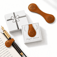 Personalized Leatheric Bookmark With Pen Holder - Custom Initial Design ...