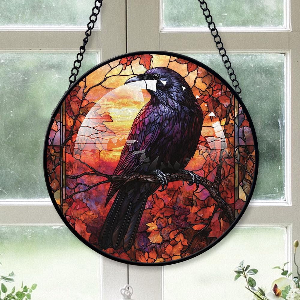 Personalized Leaves Suncatcher Stained Glass, Leaves Gifts for Women ...