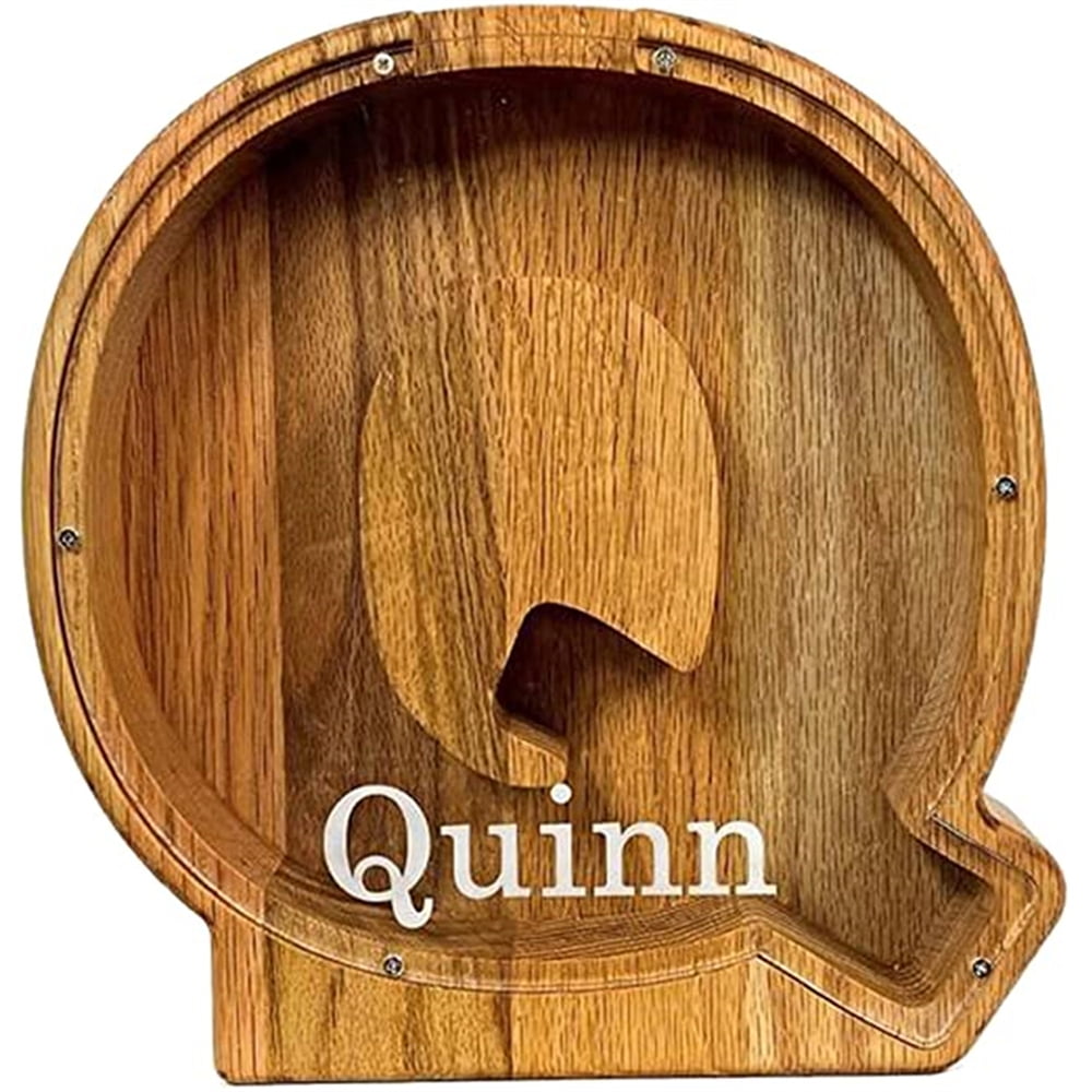 Personalized Letter Piggy Bank,Piggy Bank Custom Wooden Piggy Bank ...