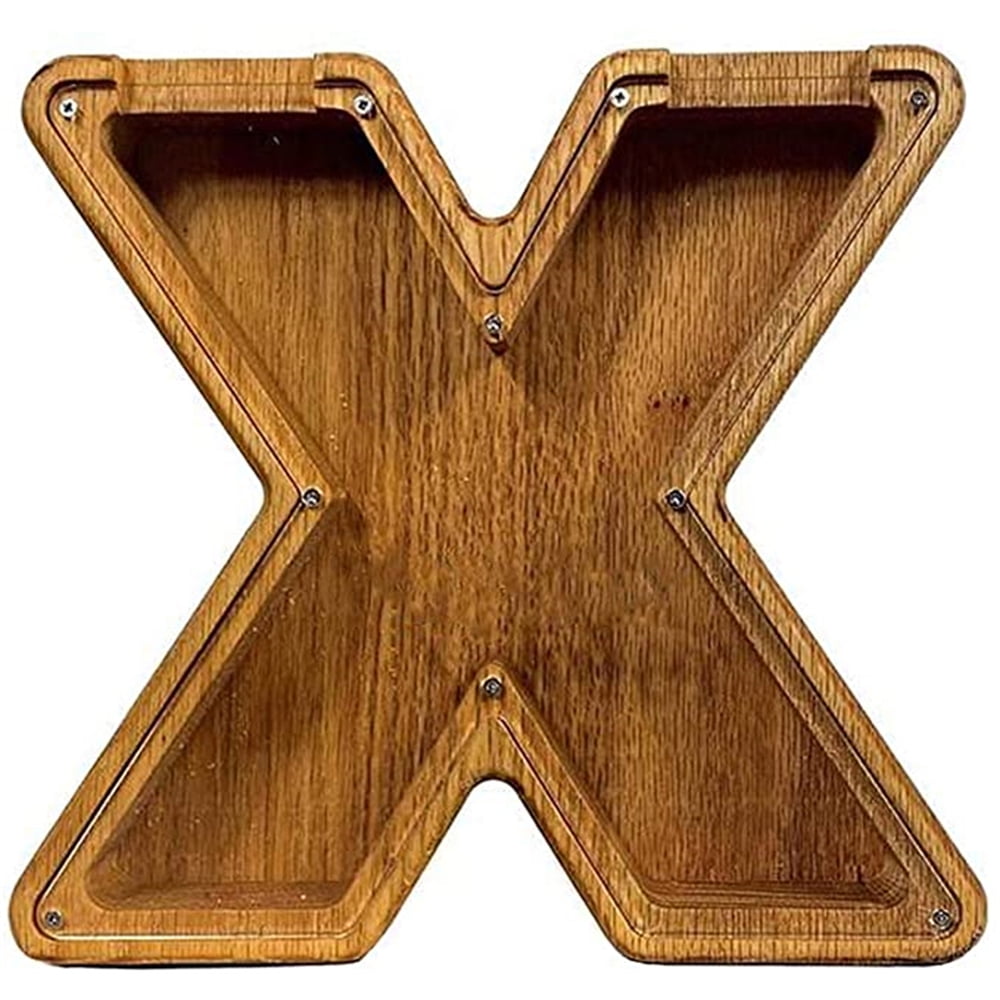 Personalized Wooden Piggy Bank, Modern Coin Bank Toy, Money Saving Gift ...