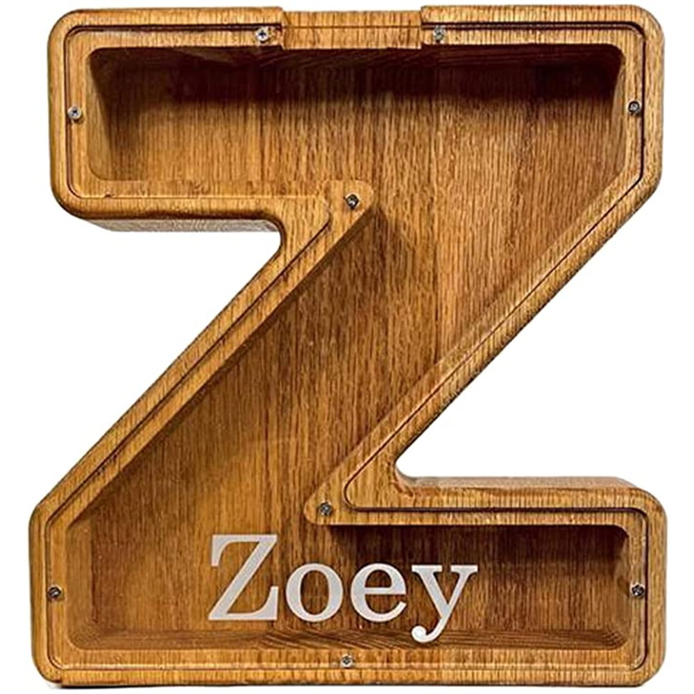 Personalized Letter Piggy Bank,Piggy Bank Custom Wooden Piggy Bank ...