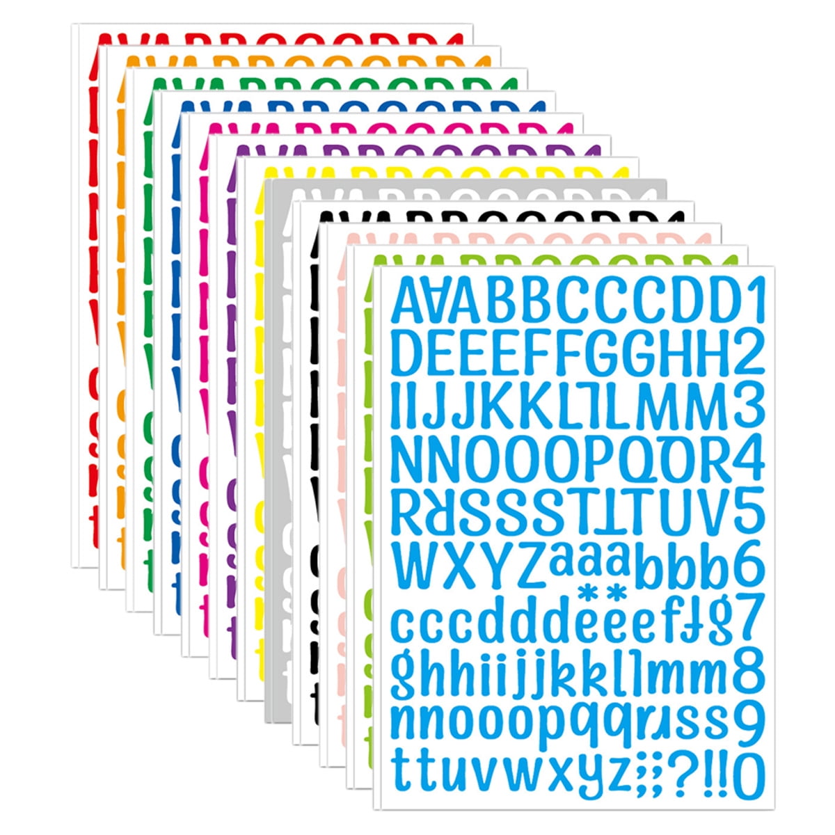 Personalized Letter Stickers For Crafting, Colorful Alphabet Self ...