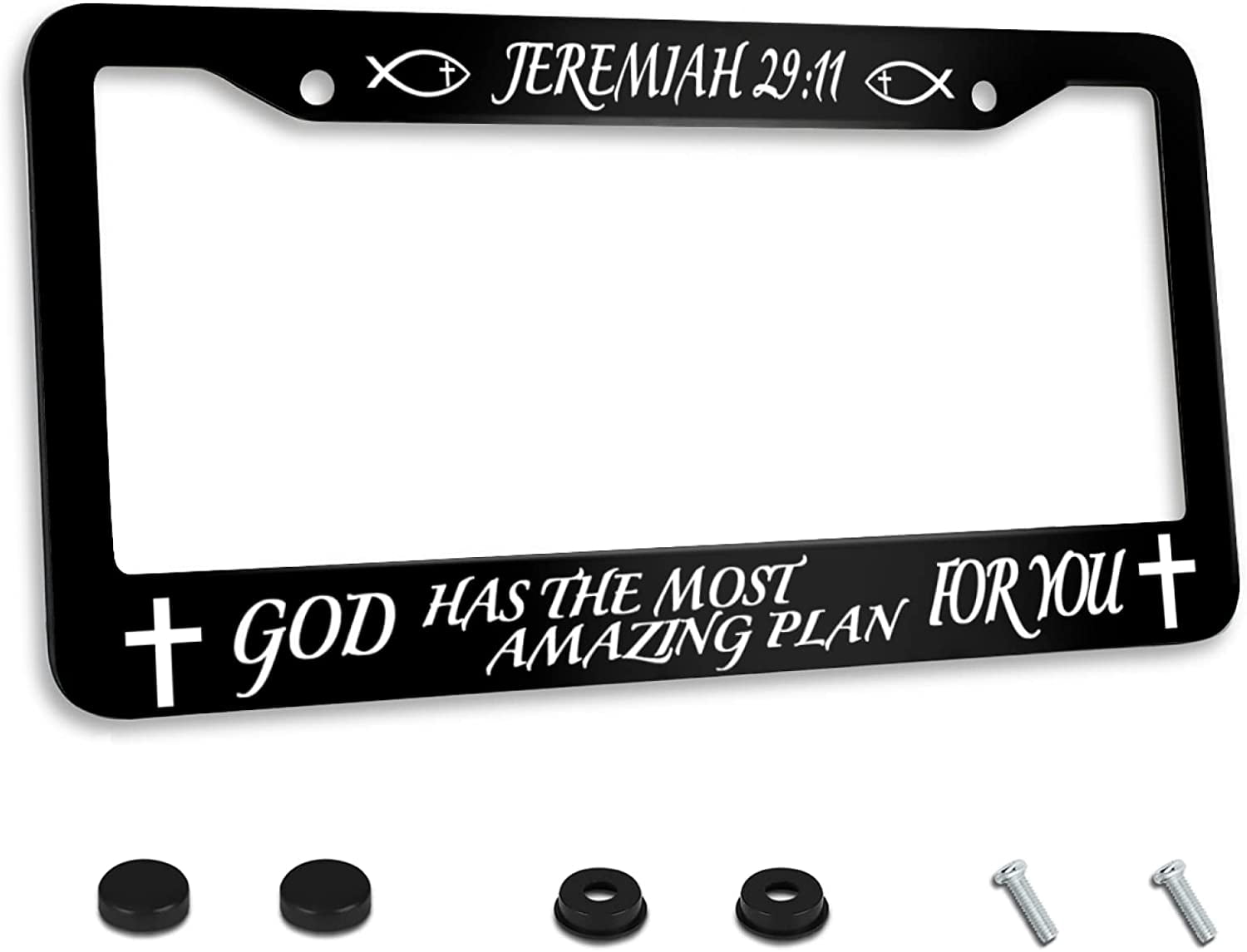 Personalized License Plate Frame Jeremiah 2911 God Has The Most Amazing ...