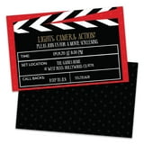 Personalized Lights, Camera, Action Movie Screening Invitation ...