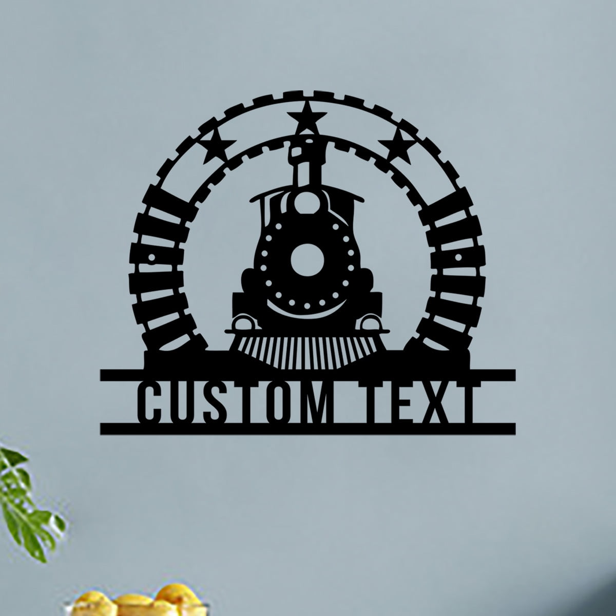 Personalized Locomotive Train Destination Metal Wall Art Custom Train ...