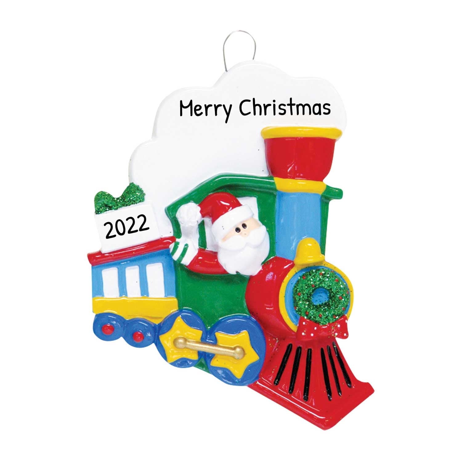 Personalized Locomotive Train Ornament 2024 - Train Christmas Ornaments, Train Engine Ornament ...