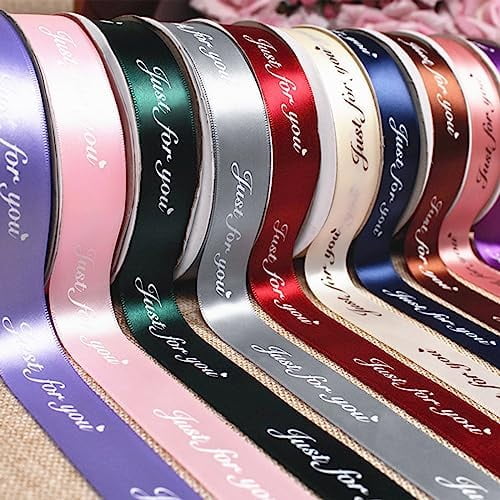 Personalized Logo Polyester Ribbon Wedding Birthday Satin Ribbons 100 ...