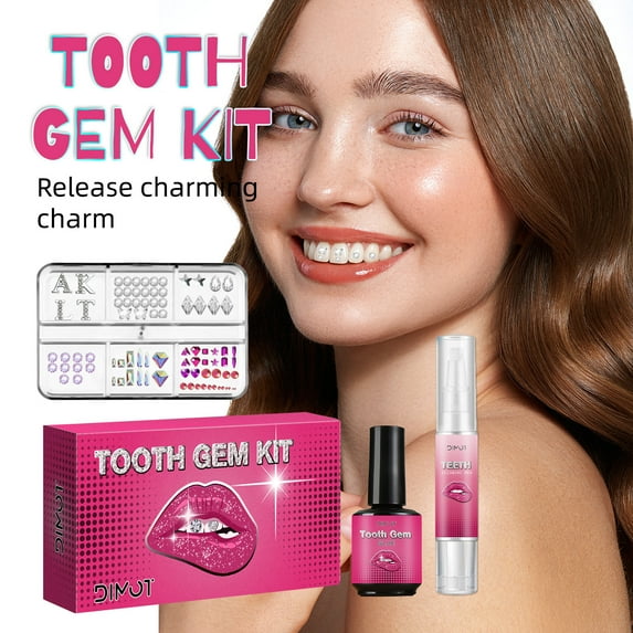 Personalized Look: Teeth Accessories Jewelry & a Gem Tooth Kit for ...