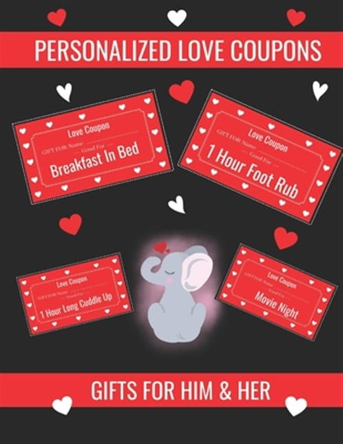 Personalized Love Coupons: Gifts For Him And Her: Lovers Treat With ...
