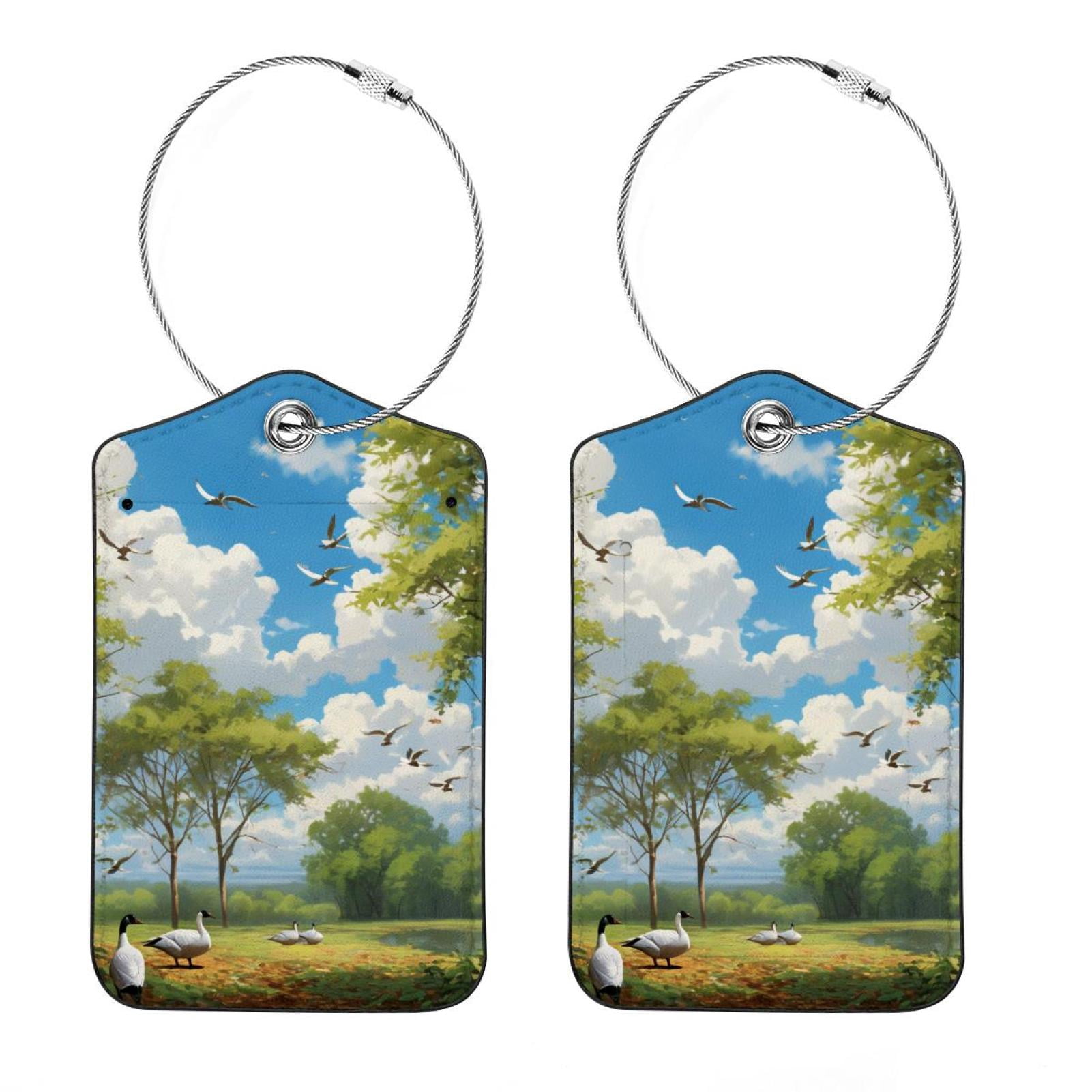 Personalized Luggage Tags, Metal Loop Lock Baggage Tags with Privacy ...