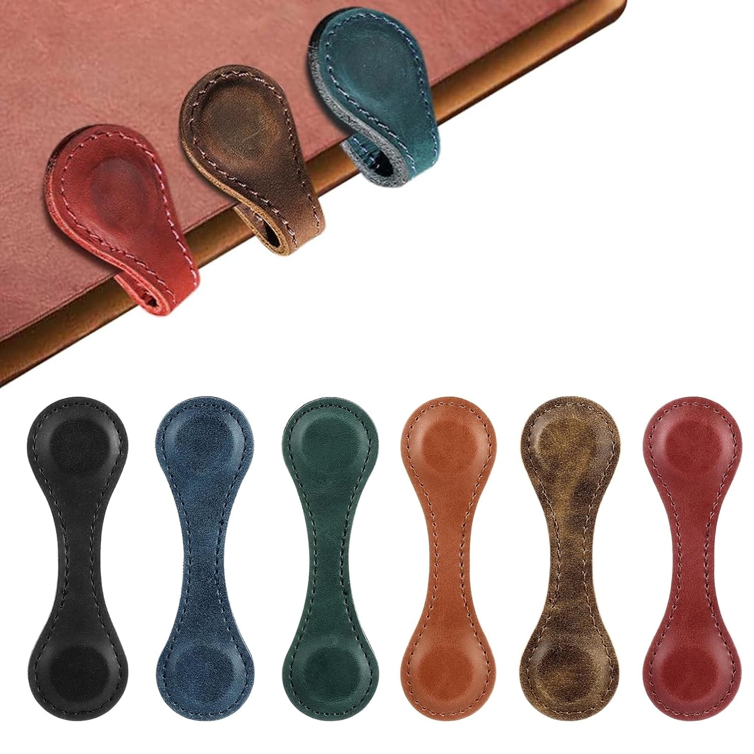 Personalized Magnetic Leather Bookmark, Bookmark Initial Bookmarks ...