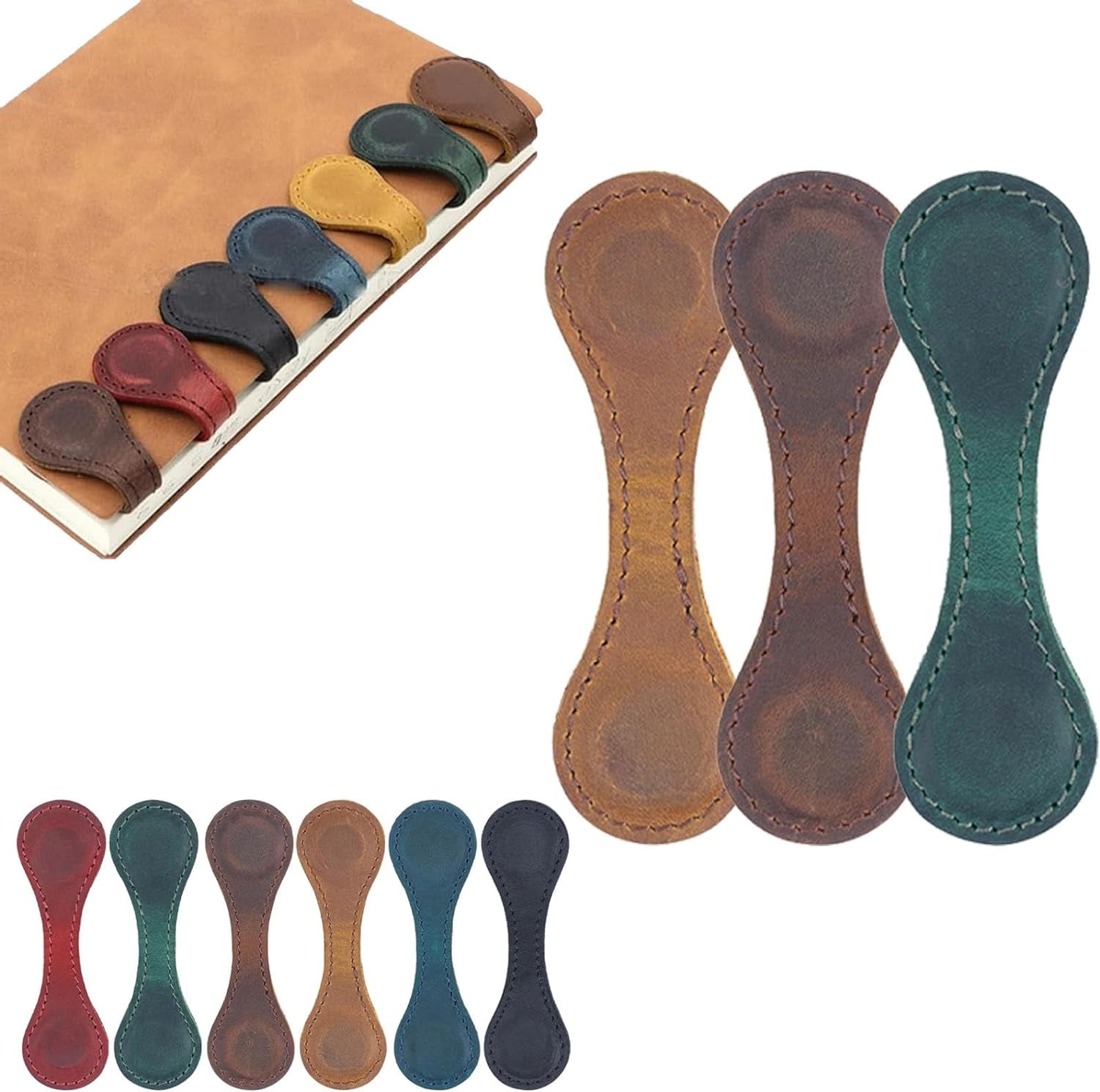 Personalized Magnetic Leather Bookmark,Magnetic Bookmark, Timeless Mark ...