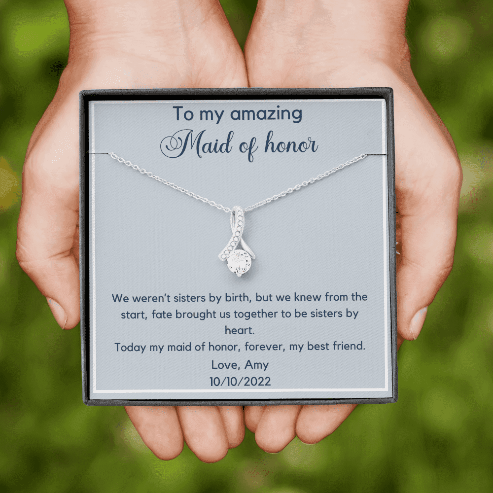 Personalized Maid of Honor Alluring Necklace - Walmart.com
