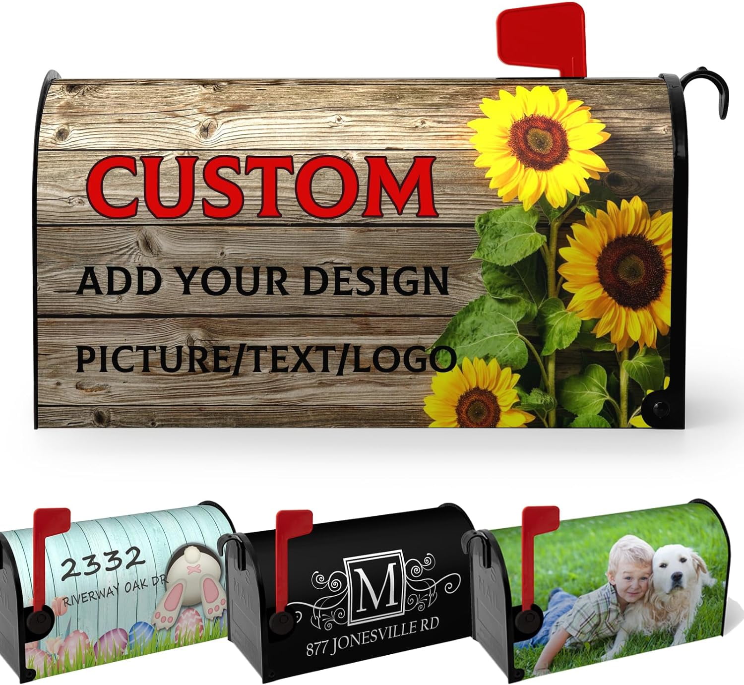 Personalized Mailbox Covers Magnetic Custom Seasonal Waterproof ...
