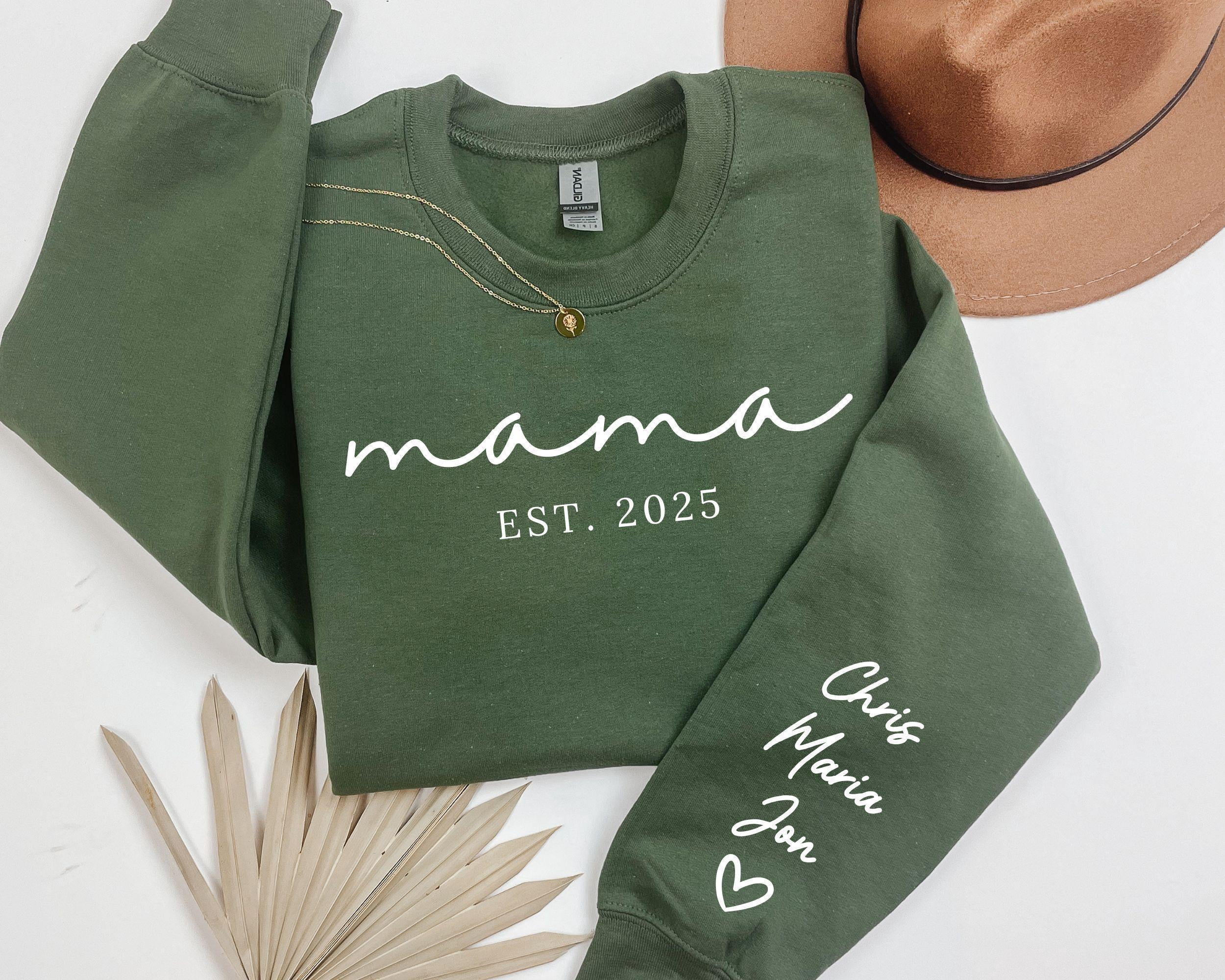 Personalized Mama Sweatshirt with Kid Names, Mothers Day Gift - Walmart.com
