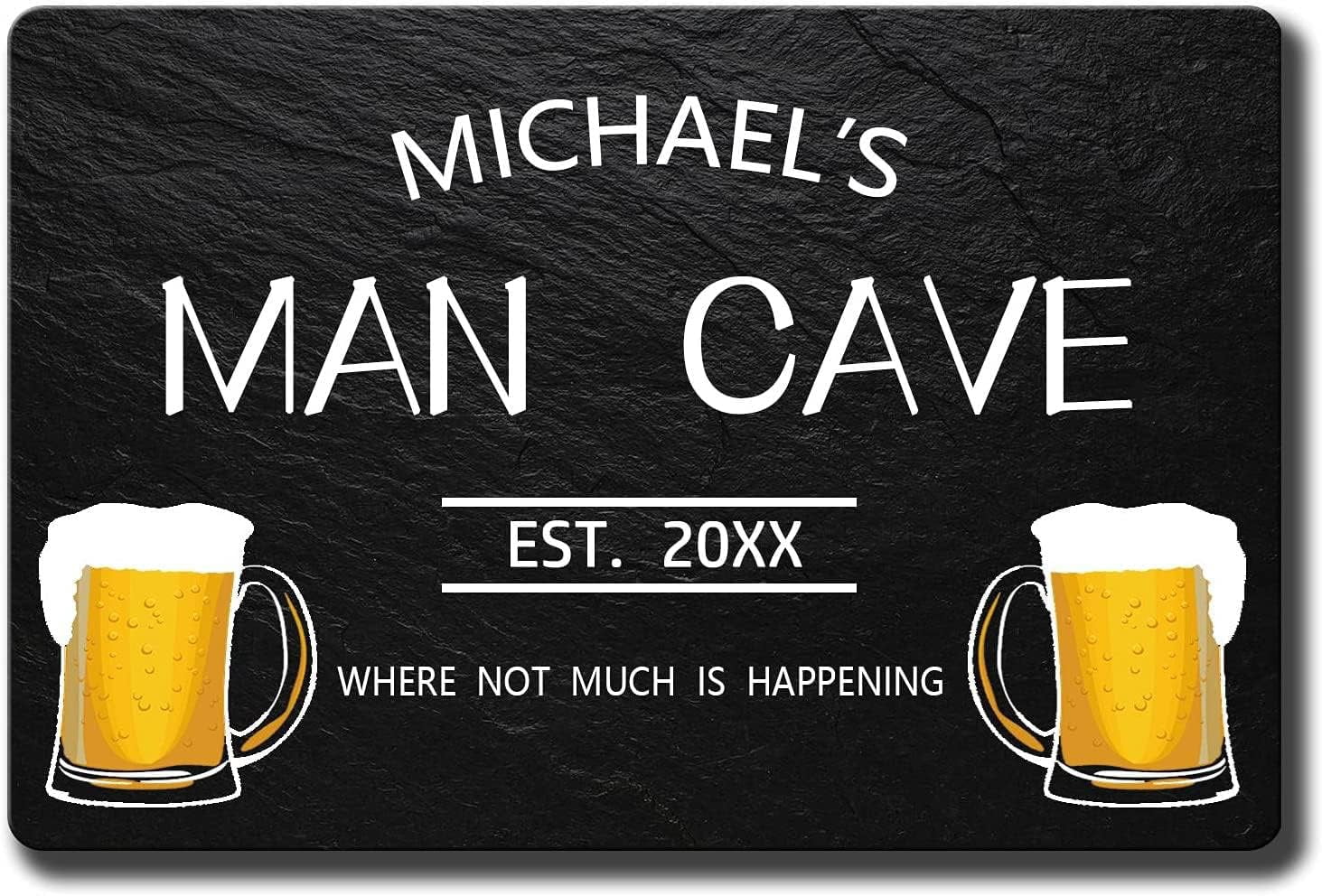 Personalized Man Cave Signs and Decor,Man Cave Wall Decor Art Guy's ...