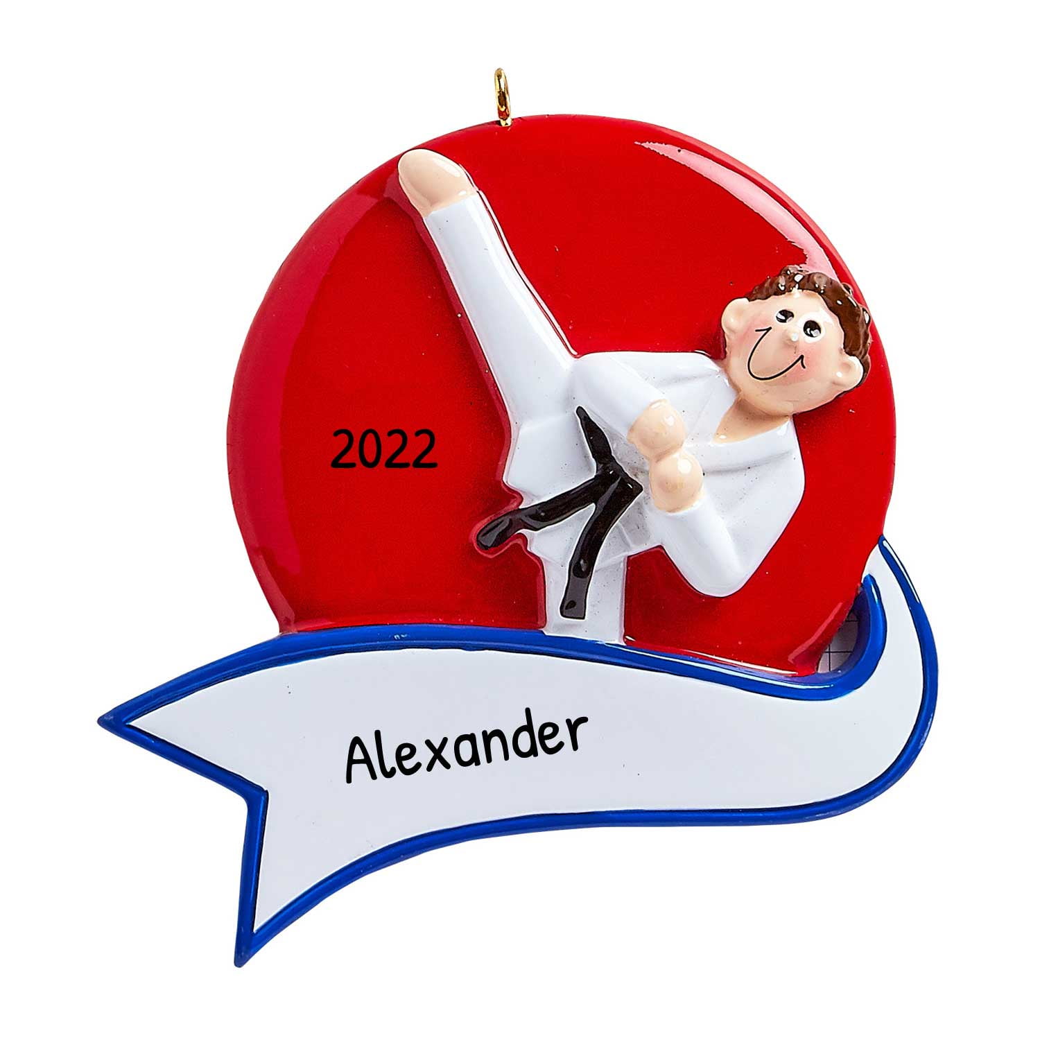 Personalized Martial Arts Ornament - Karate Ornaments for Christmas ...