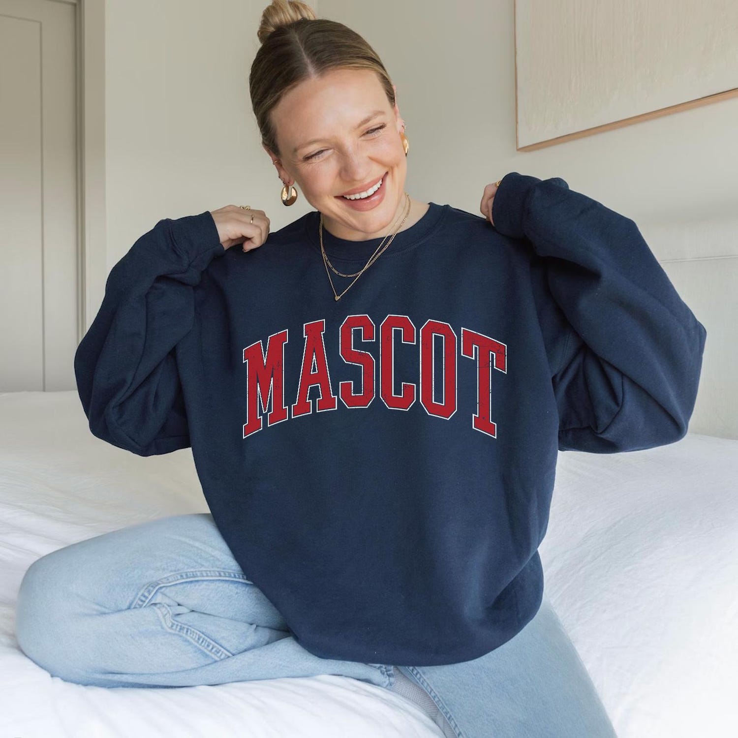 Personalized Mascot Sweatshirt,School Mascot Hoodie,School Spirit ...