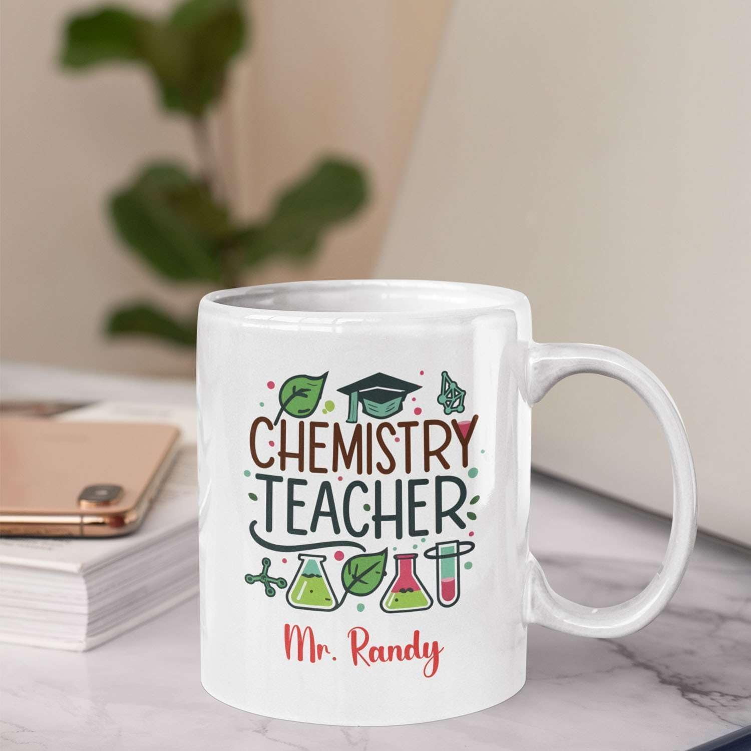 Personalized Math Teacher Coffee Mug with Custom Name – End of Year ...