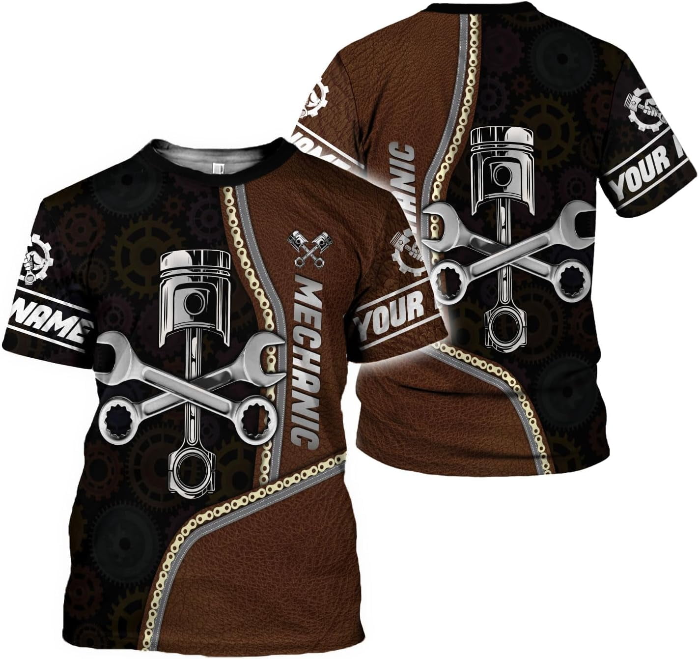 Personalized Mechanic Shirt 3D Mechanic Shirts Tool Box Mechanic for ...