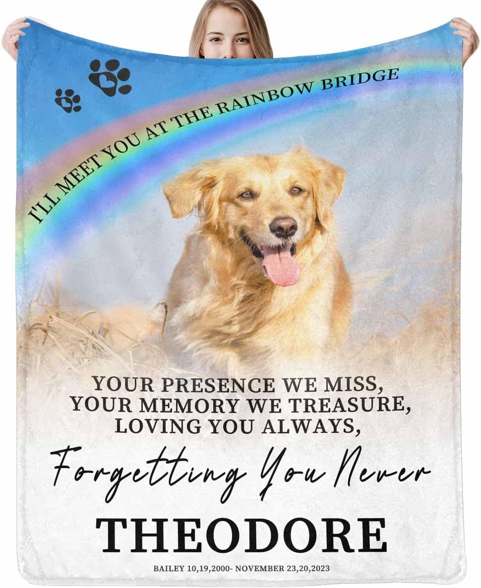 Personalized Memorial Blanket in Loving Memory of Mom Dad Father ...