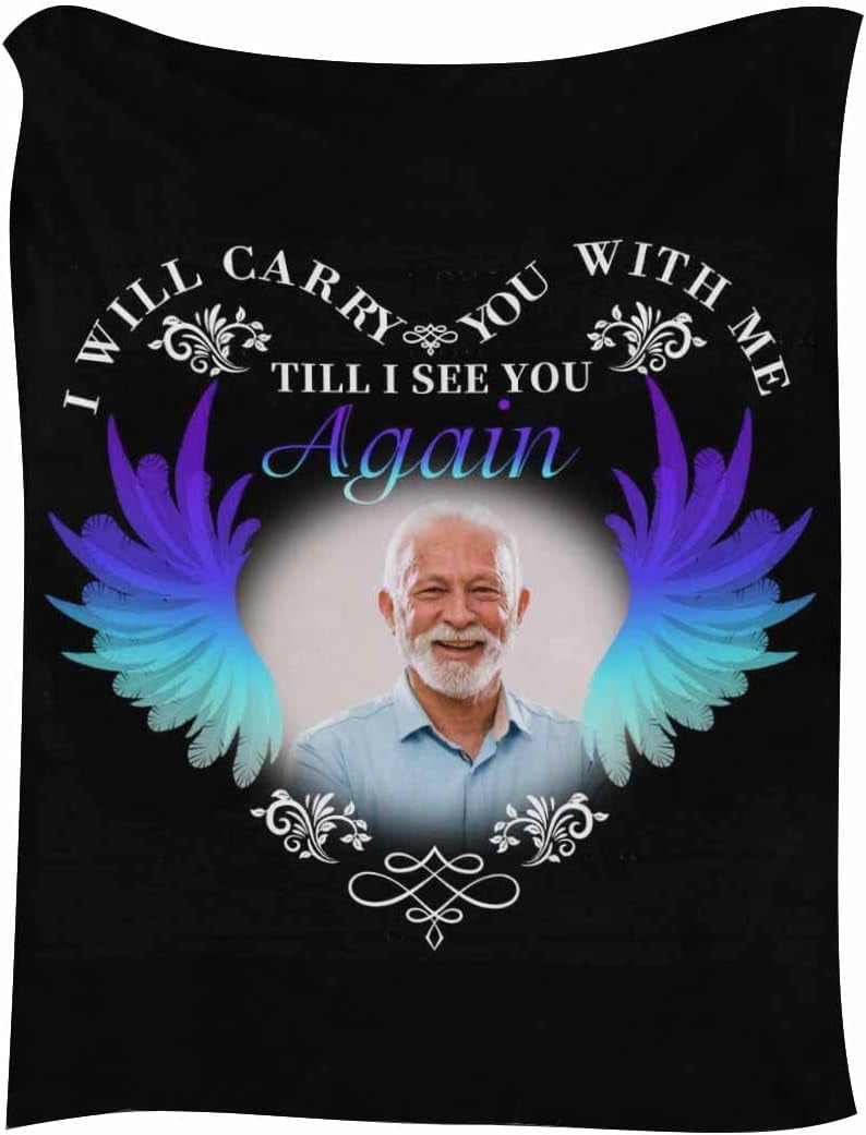 Personalized Memorial Blanket and Throws for Sympathy Gifts, Custom ...