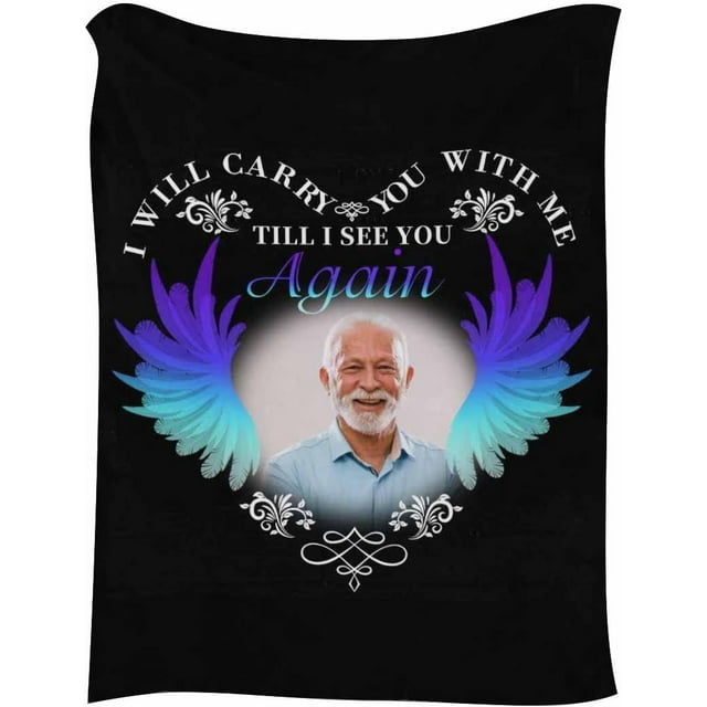 Personalized Memorial Blanket and Throws for Sympathy Gifts, Custom ...