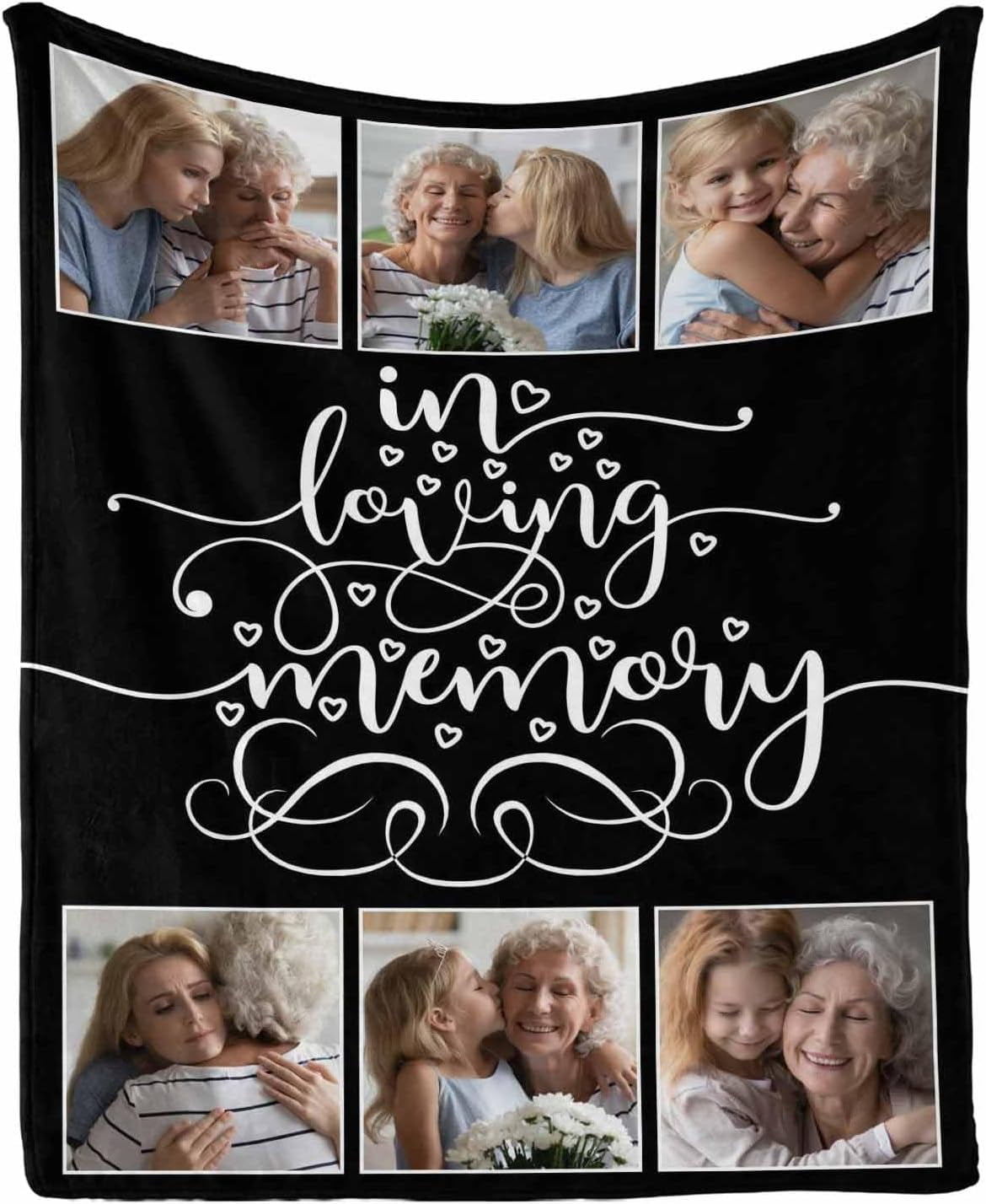 Personalized Memorial Blanket with Photos,Words for Loss of Loved Dad ...