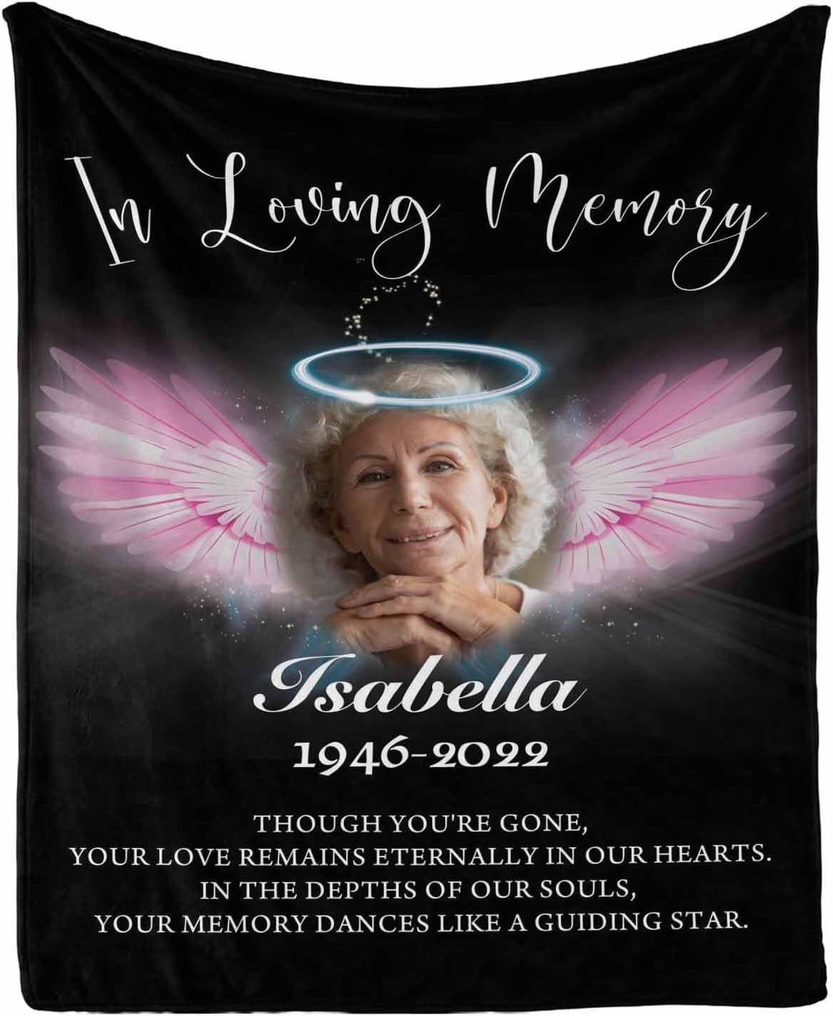 Personalized Memorial Blanket with Photos,Words for Loss of Loved Dad ...