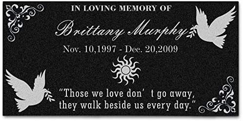 Personalized Memorial Granite Stone,Headstones for Graves,Garden ...