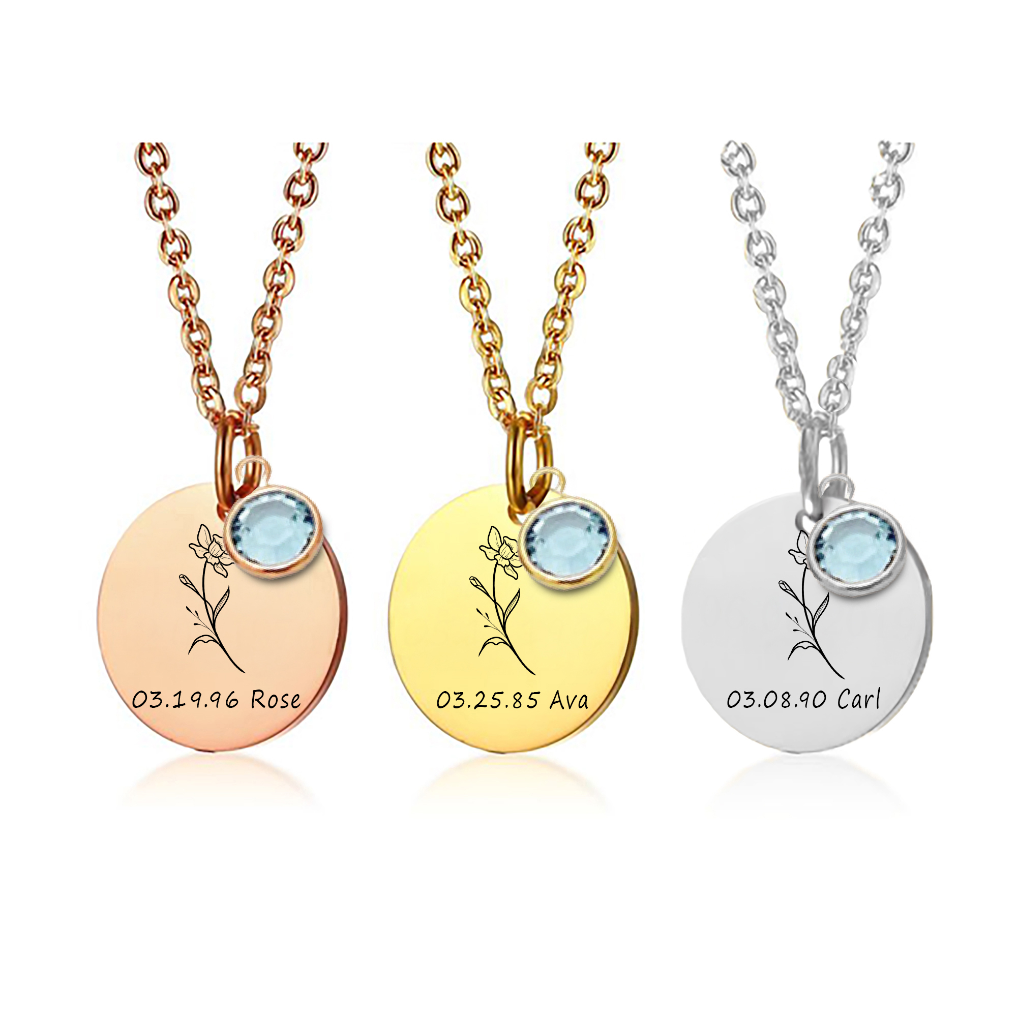 Personalized Memorial Necklace, Remembrance Necklace - Memorial Jewelry ...