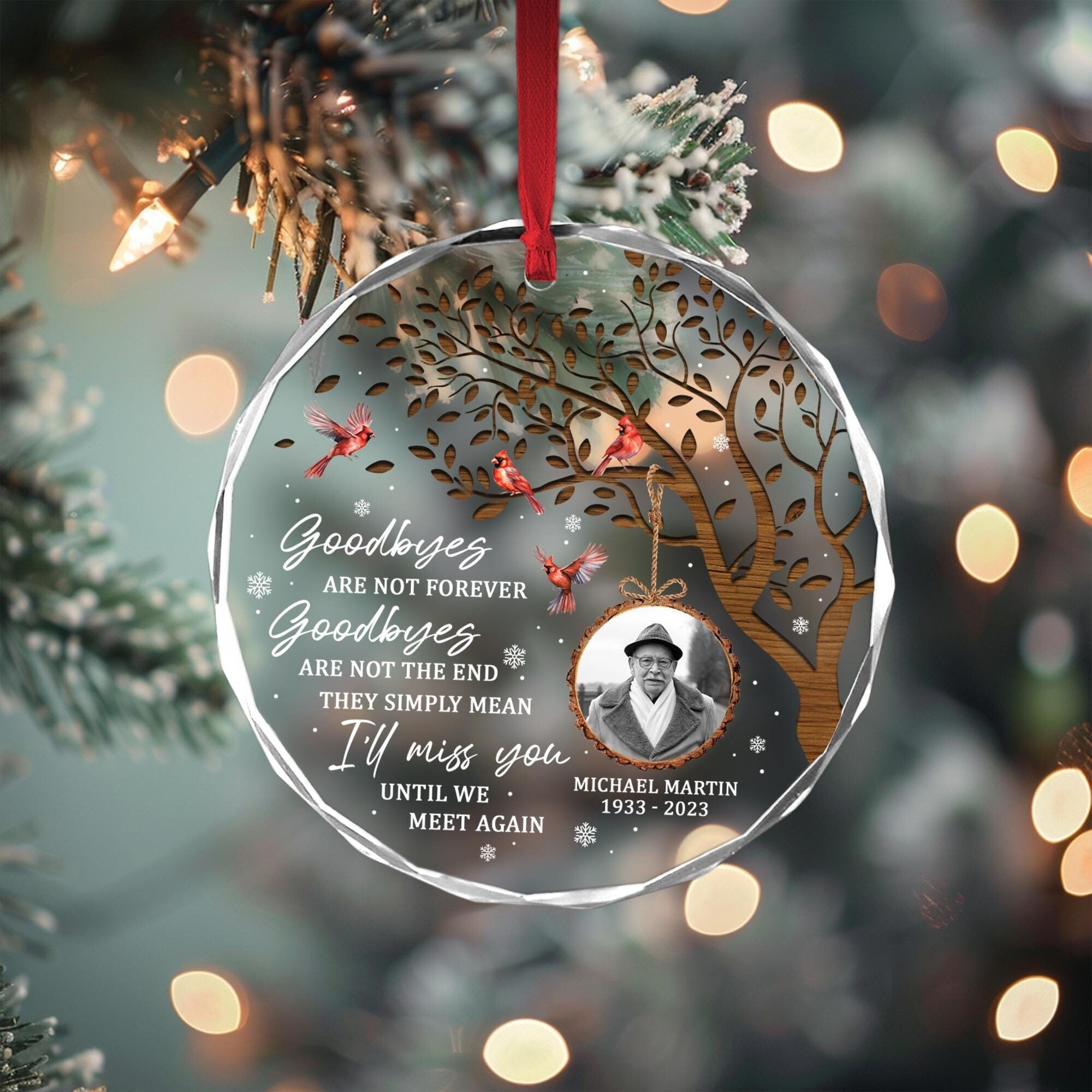 Personalized Memorial Ornament, Memorial Ornaments For Loss Of Loved ...