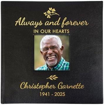 Personalized Memorial Photo Album, Engraved Always And Forever In Our ...