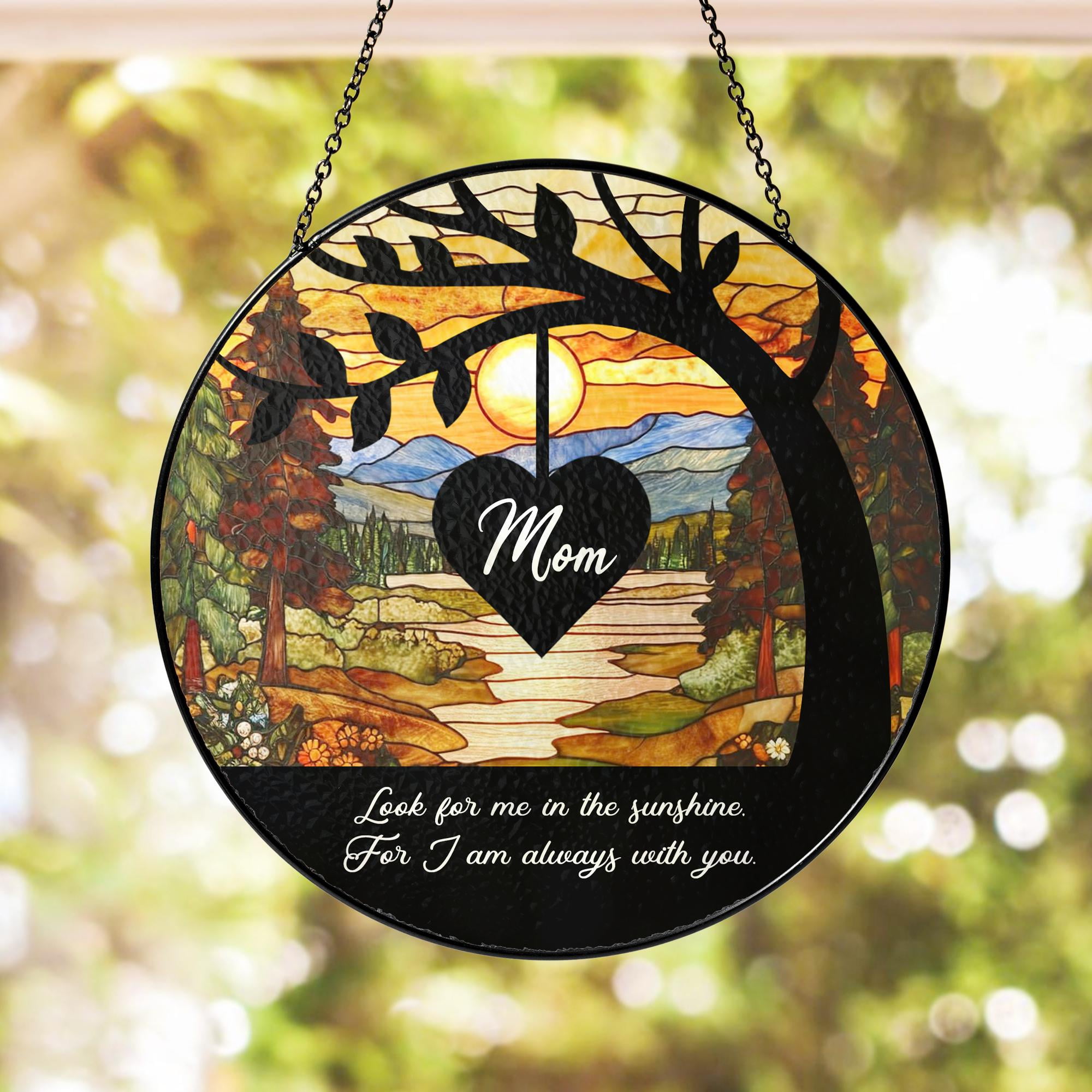 Personalized Memorial Stained Glass Suncatcher, In Loving Memory Of Sun ...