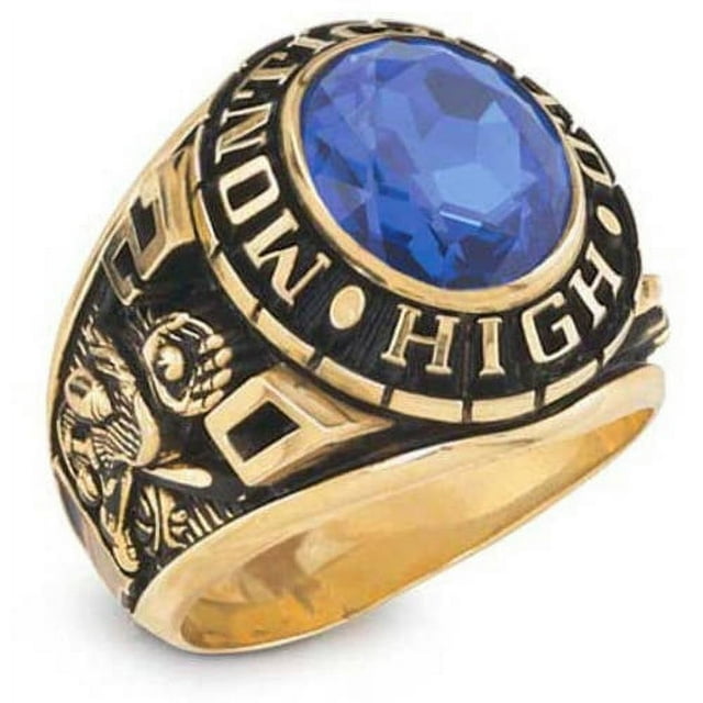 Personalized Men's Classic Oval Class Ring available in Valadium ...