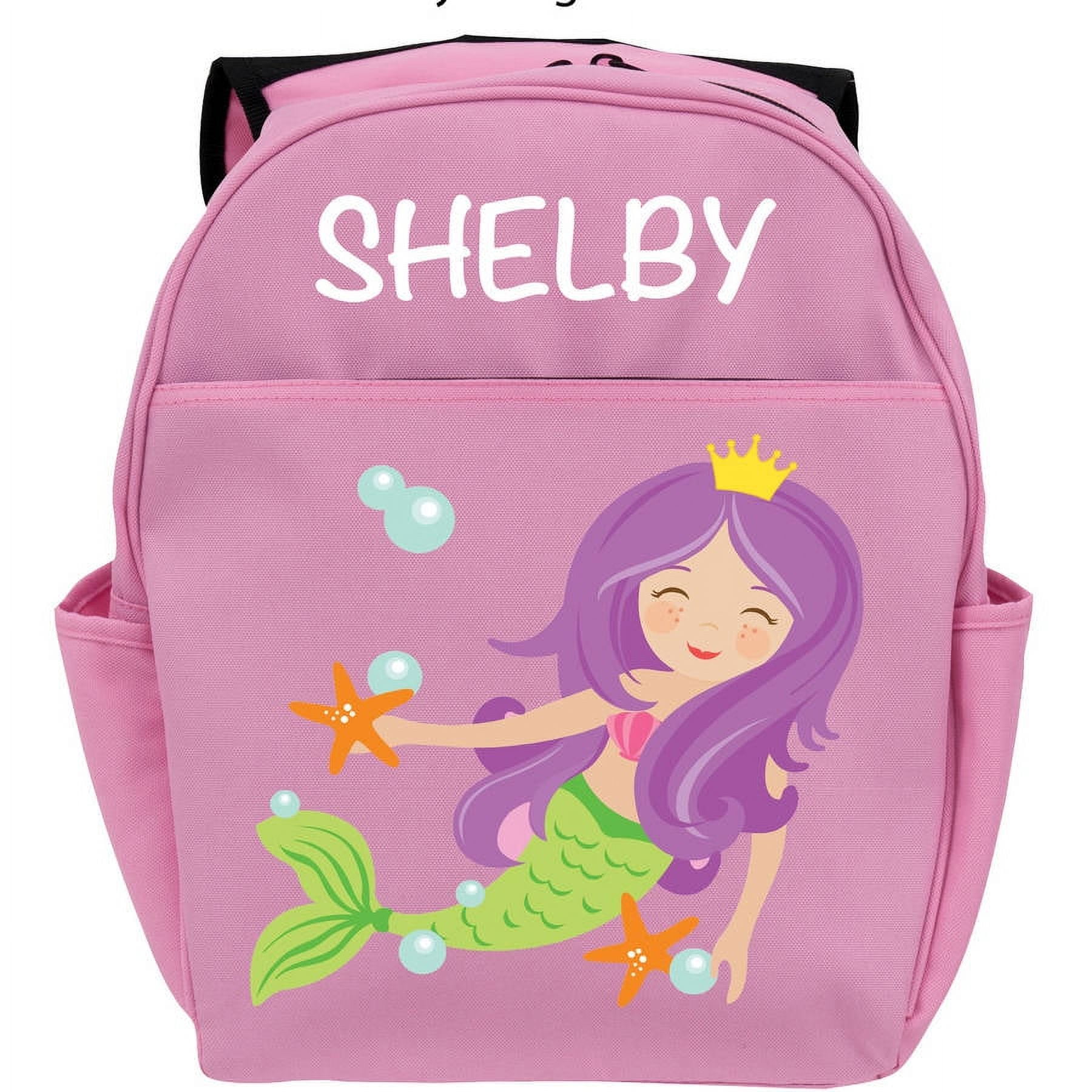 Personalized Mermaid Pink Youth or Toddler Backpack - Walmart.com