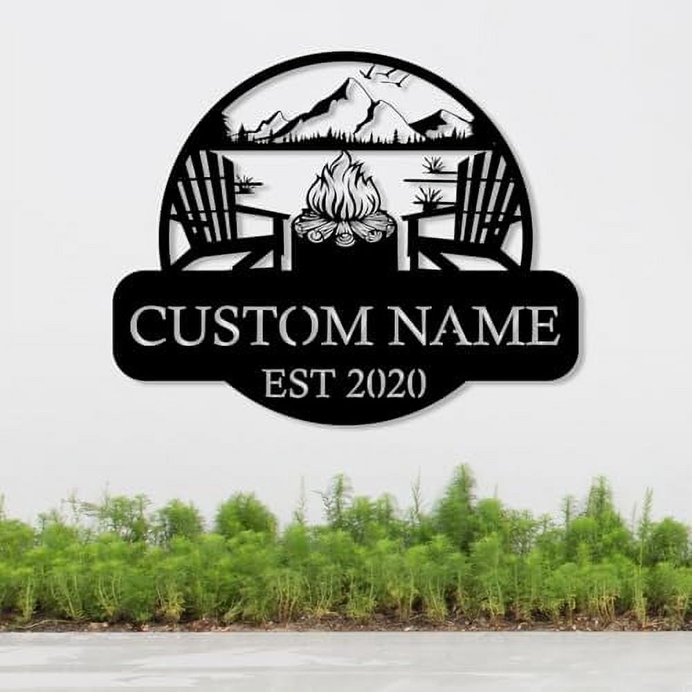 Personalized Metal Campfire Sign - Walmart.com
