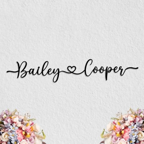 Personalized Metal Heart Couples Sign, Name Sign, Personalized ...