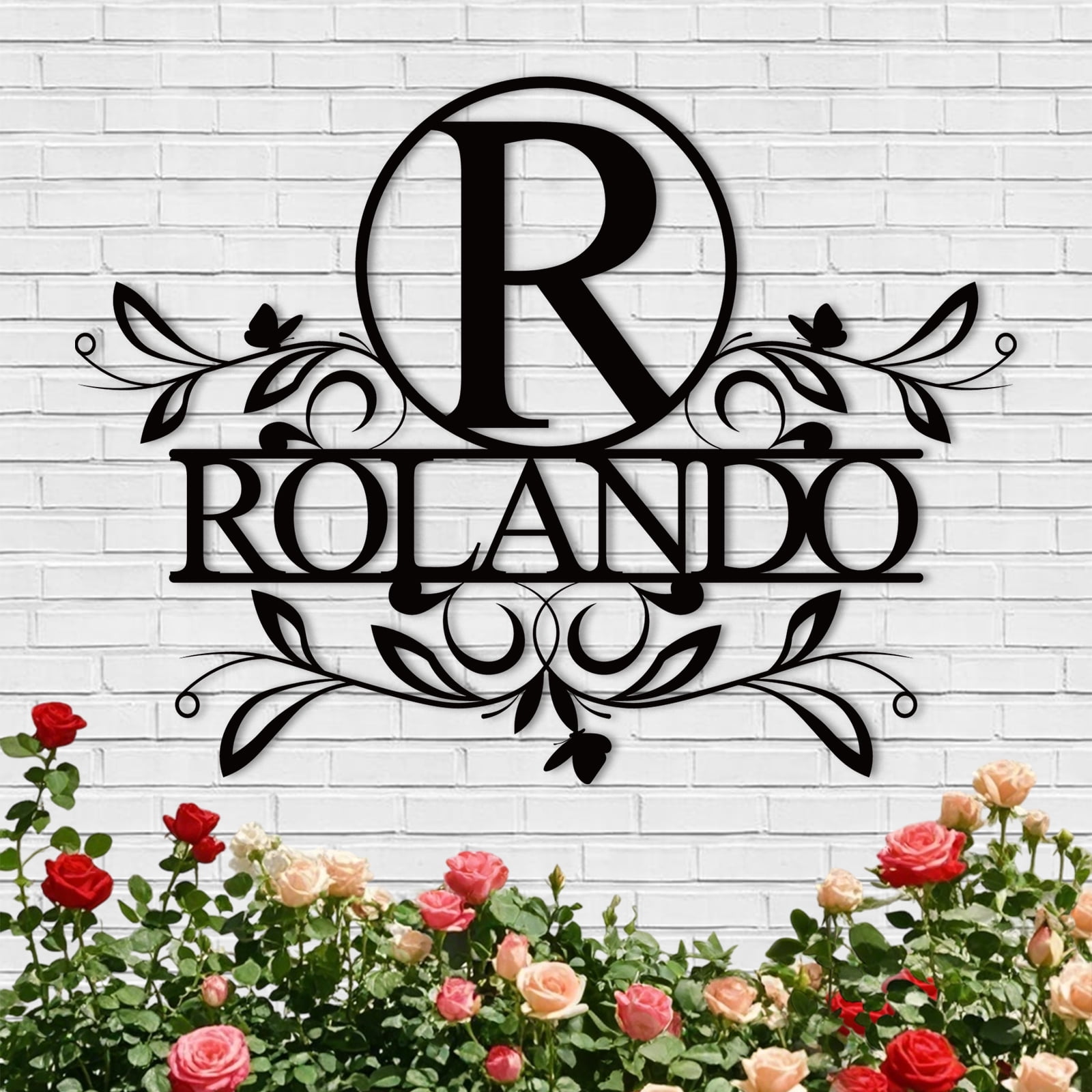 Personalized Metal Signs | Custom Last Name Metal Sign | Split Letter ...