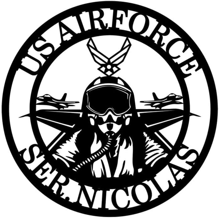 Personalized Metal Veteran Signs US Air Force Pilot Air Force ...