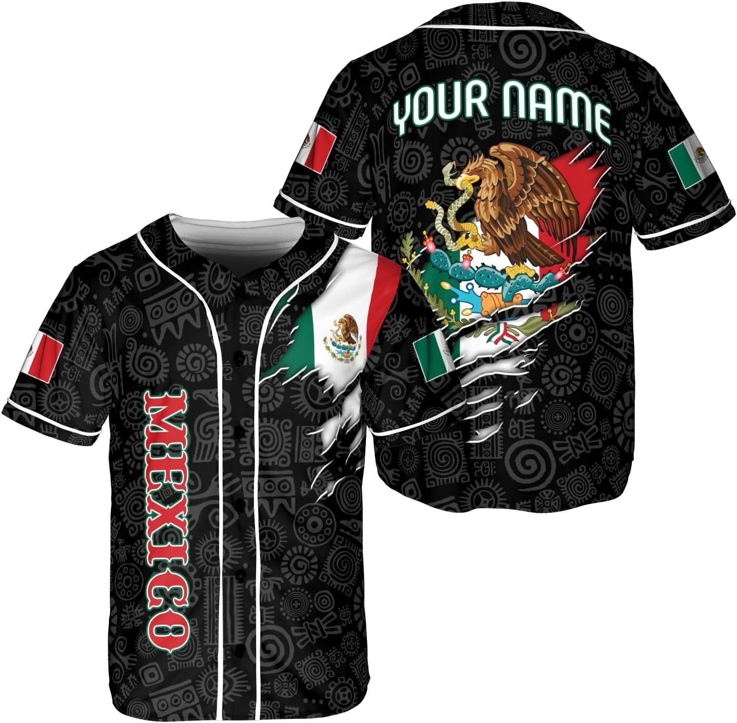 Personalized Mexico Baseball Jersey, Mexican Jersey for Men & Women ...