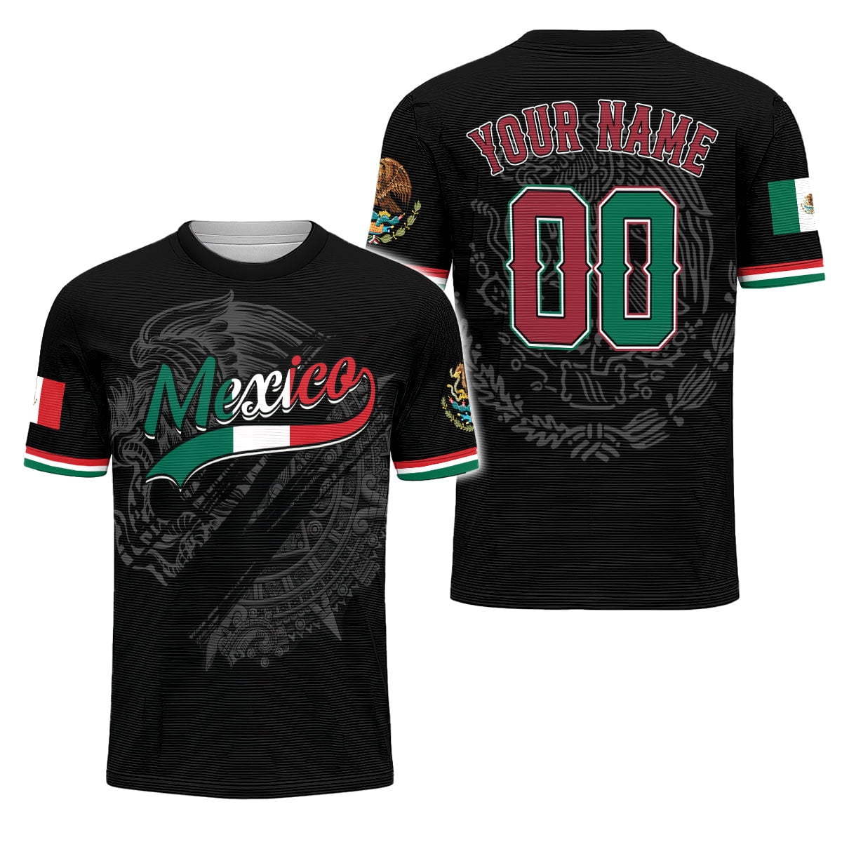Personalized Mexico Soccer Jersey, Custom Name Number Mexican Soccer ...