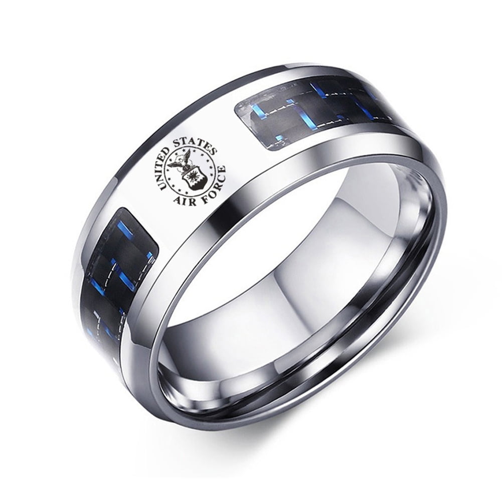 Personalized Military Ring for Men ,Custom Name Army Namy Airforce ...