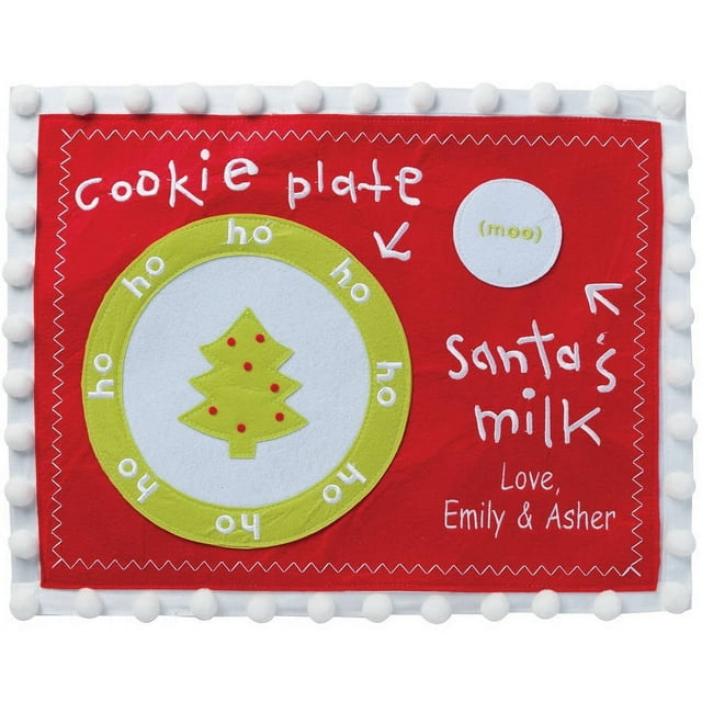Personalized Milk and Cookies For Santa Placemat - Walmart.com