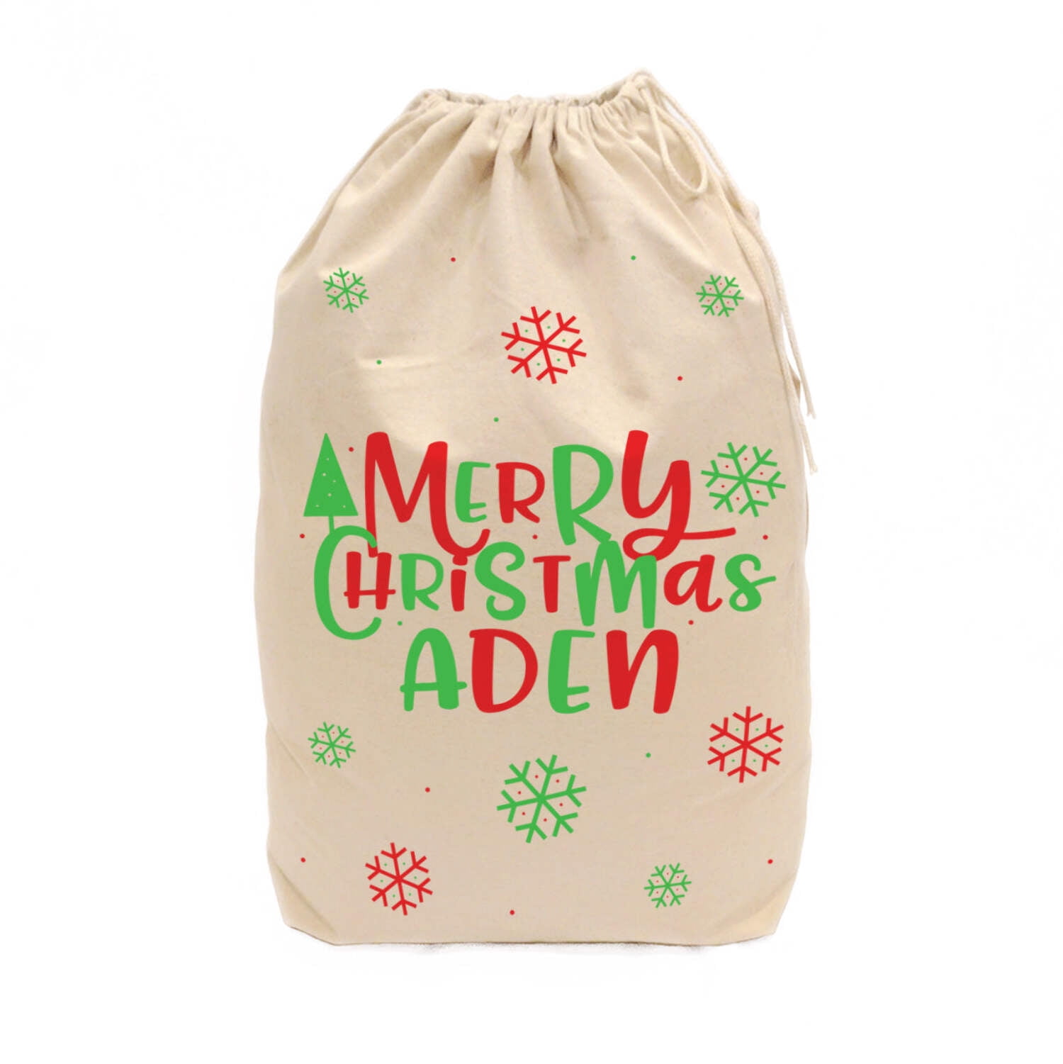 Personalized Modern Merry Christmas Santa Sack - Walmart.com