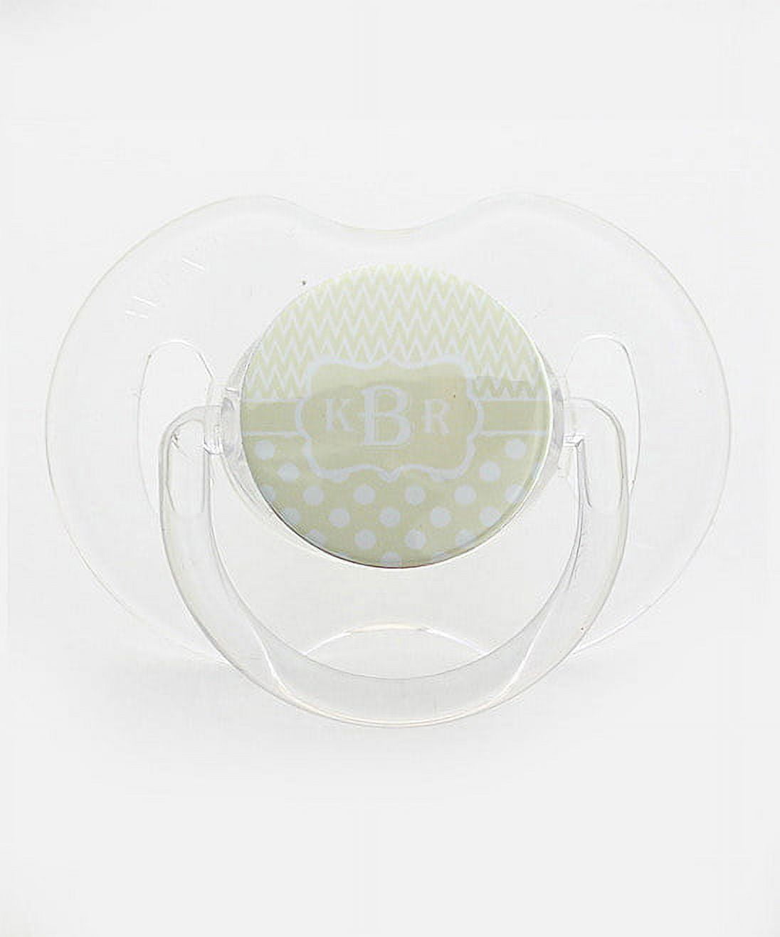 Personalized Monogram Chevron Polka Dot Pacifier - Walmart.com