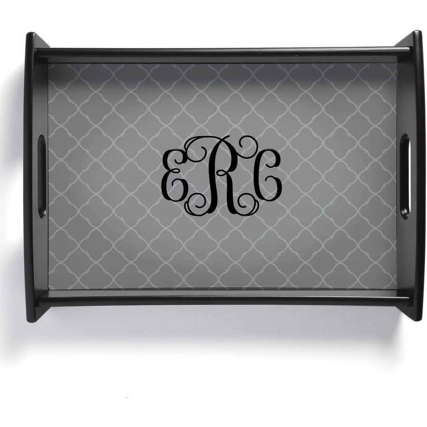 Personalized Monogram Serving Tray, Gray - Walmart.com