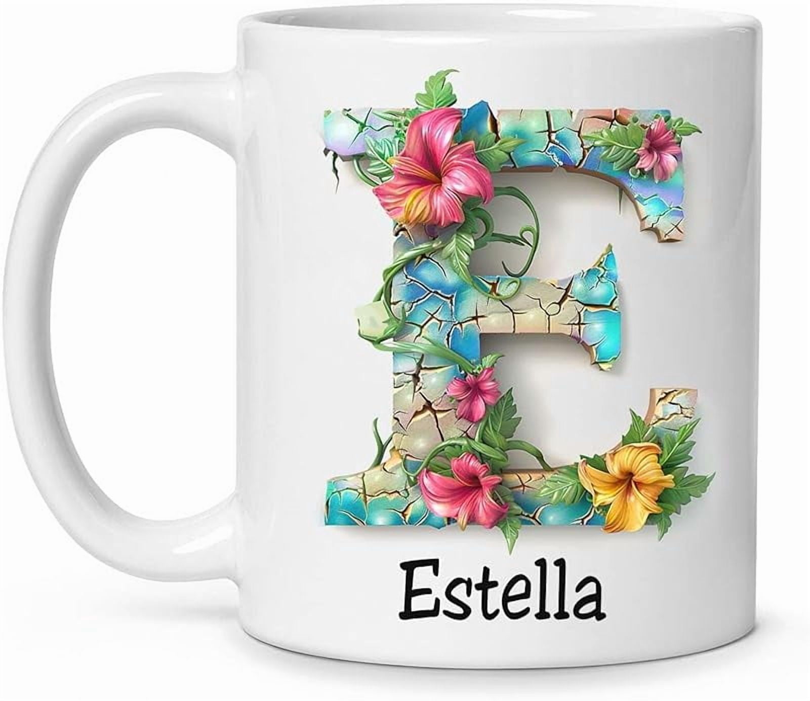 Personalized Monograms Letter L Coffee Cups, Customized Monogrammed ...