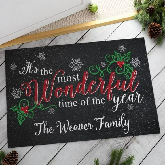 Personalized Most Wonderful Time Doormat - Walmart.com
